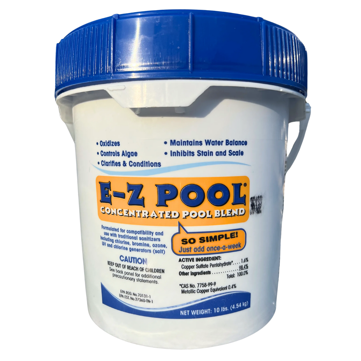 E-Z Pool 10lb Pail EZP10 – EZ Pools