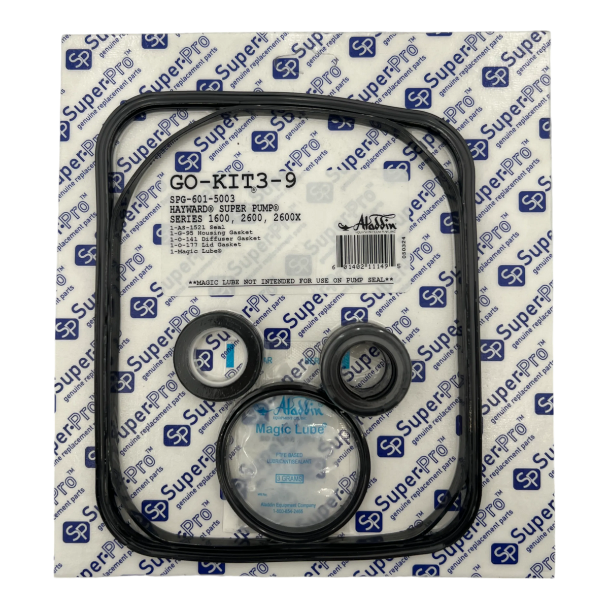 Hayward Super Pump Rebuild Seal Kit GO-KIT3-9 - Pump Seal & Gaskets ...