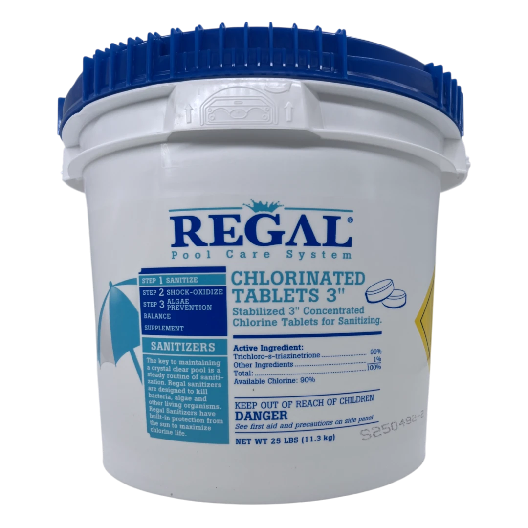 Regal 3" Chlorinated Tablets - 25lb Slow Dissolving Chlorine – EZ Pools