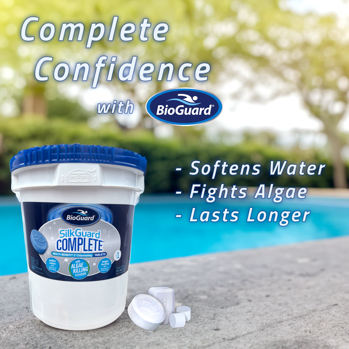 BioGuard SilkGuard Complete 3" Chlorinating Tablets – EZ Pools